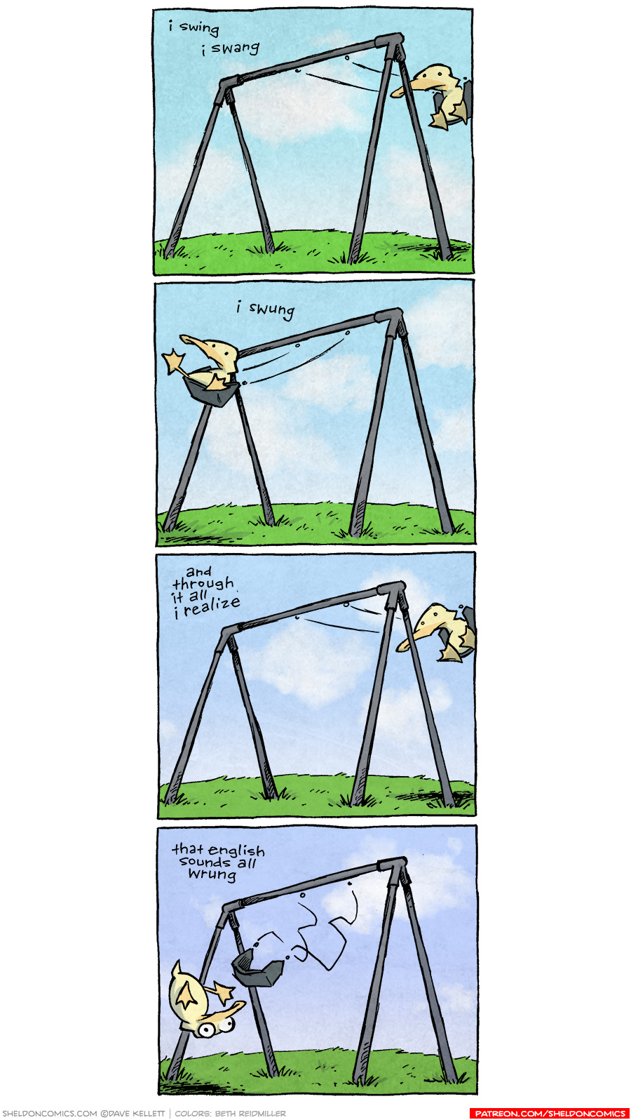 I Swing, I Swang - Sheldon® Comic Strip