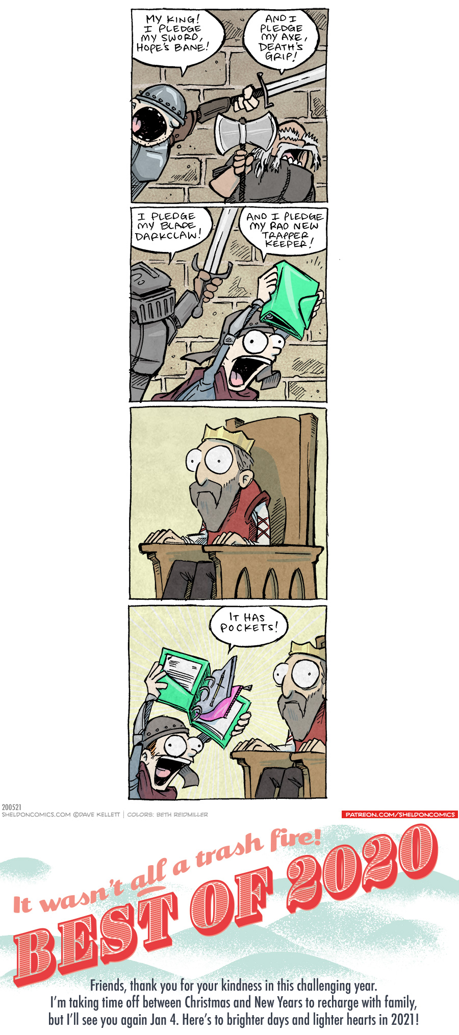 Best of 2020: TRAPPER KEEPER - Sheldon® Comic Strip