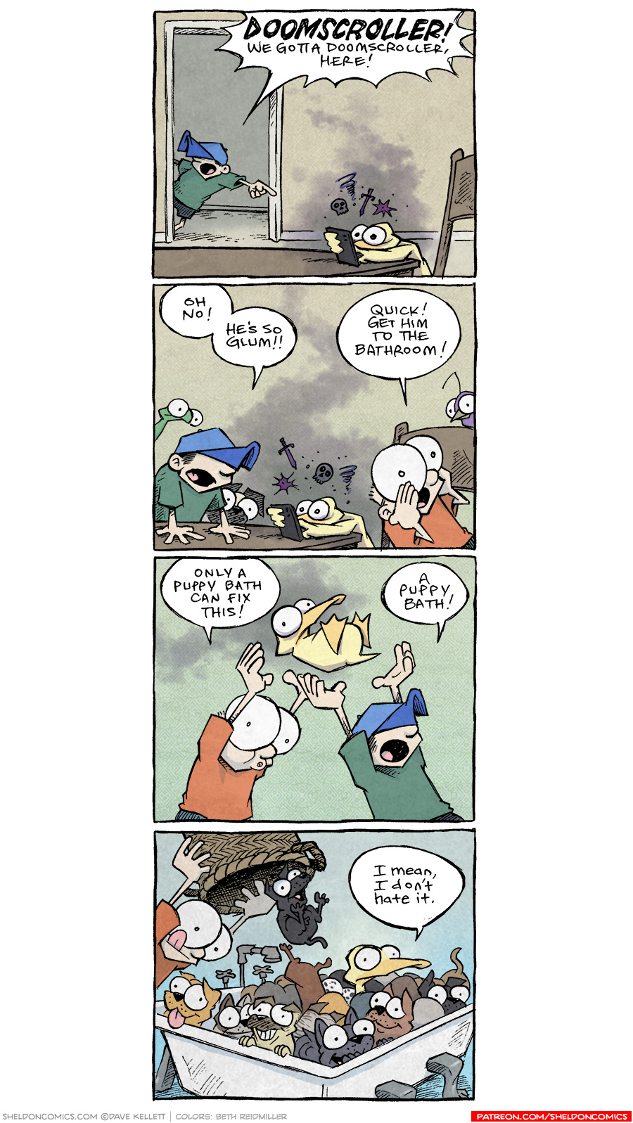 Doom Scroller - Sheldon® Comic Strip