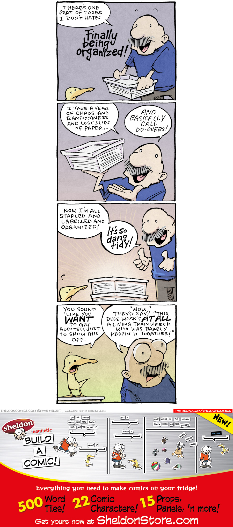 So Organized - Sheldon® Comic Strip