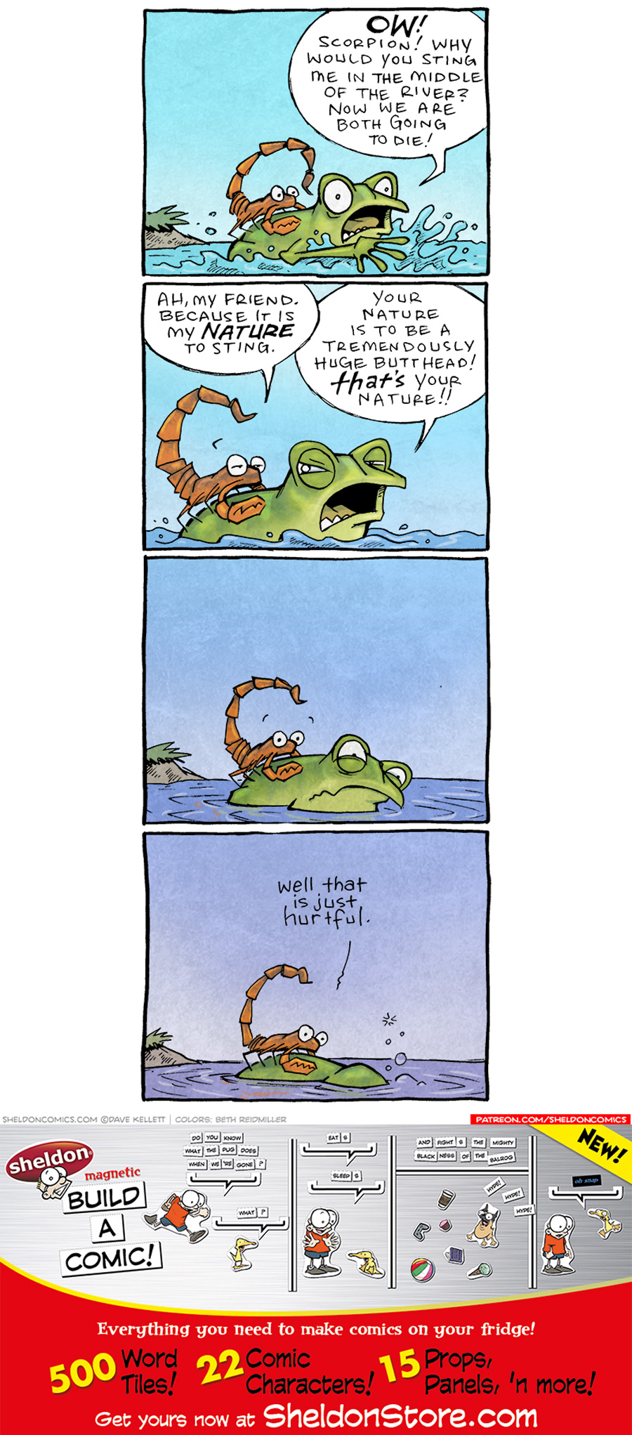 The Scorpion and the Frog - Sheldon® Comic Strip