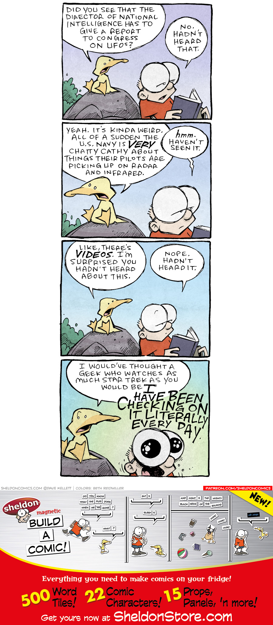 Aliens? Hadn't heard.... - Sheldon® Comic Strip