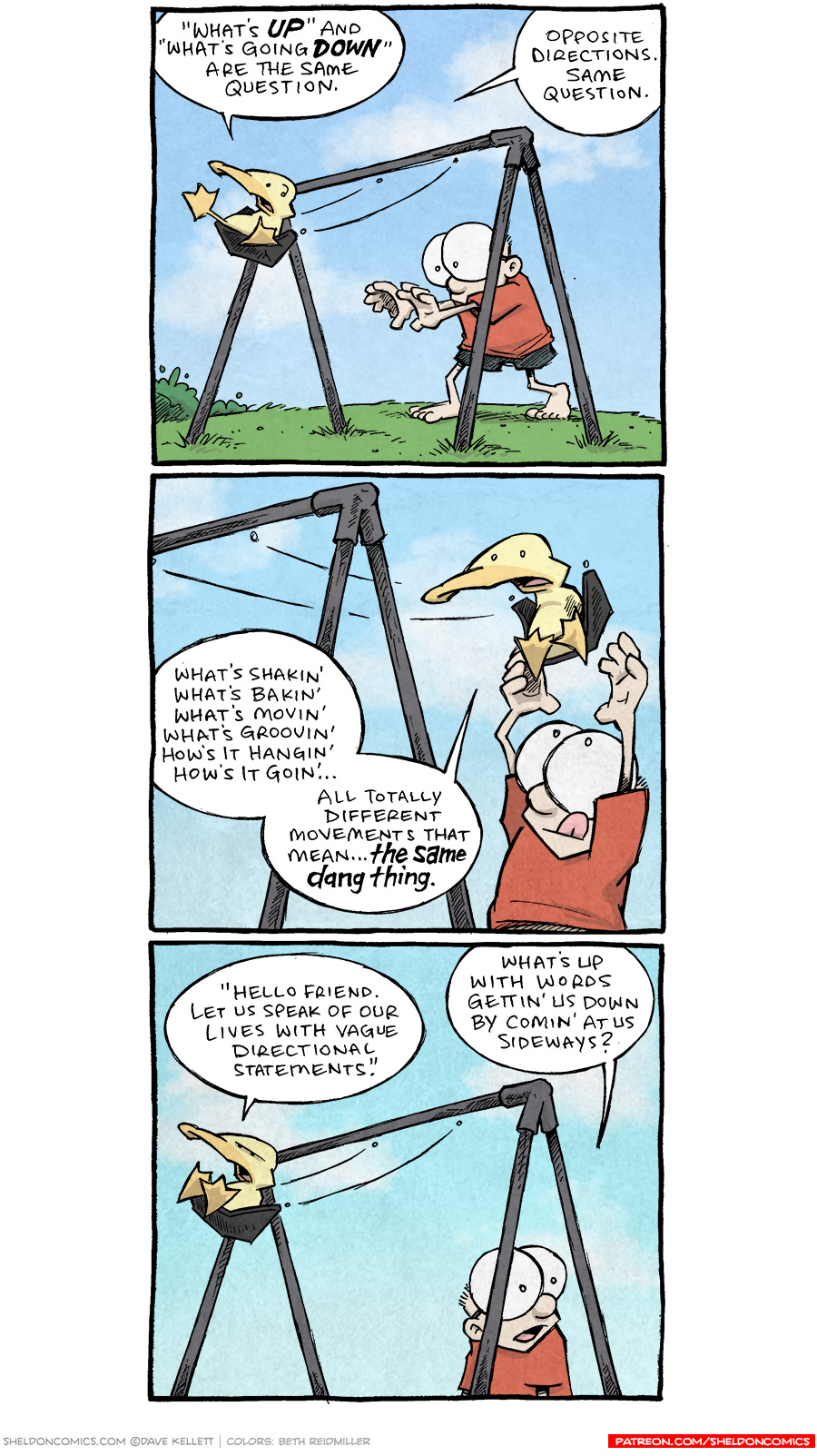 Up and Down - Sheldon® Comic Strip