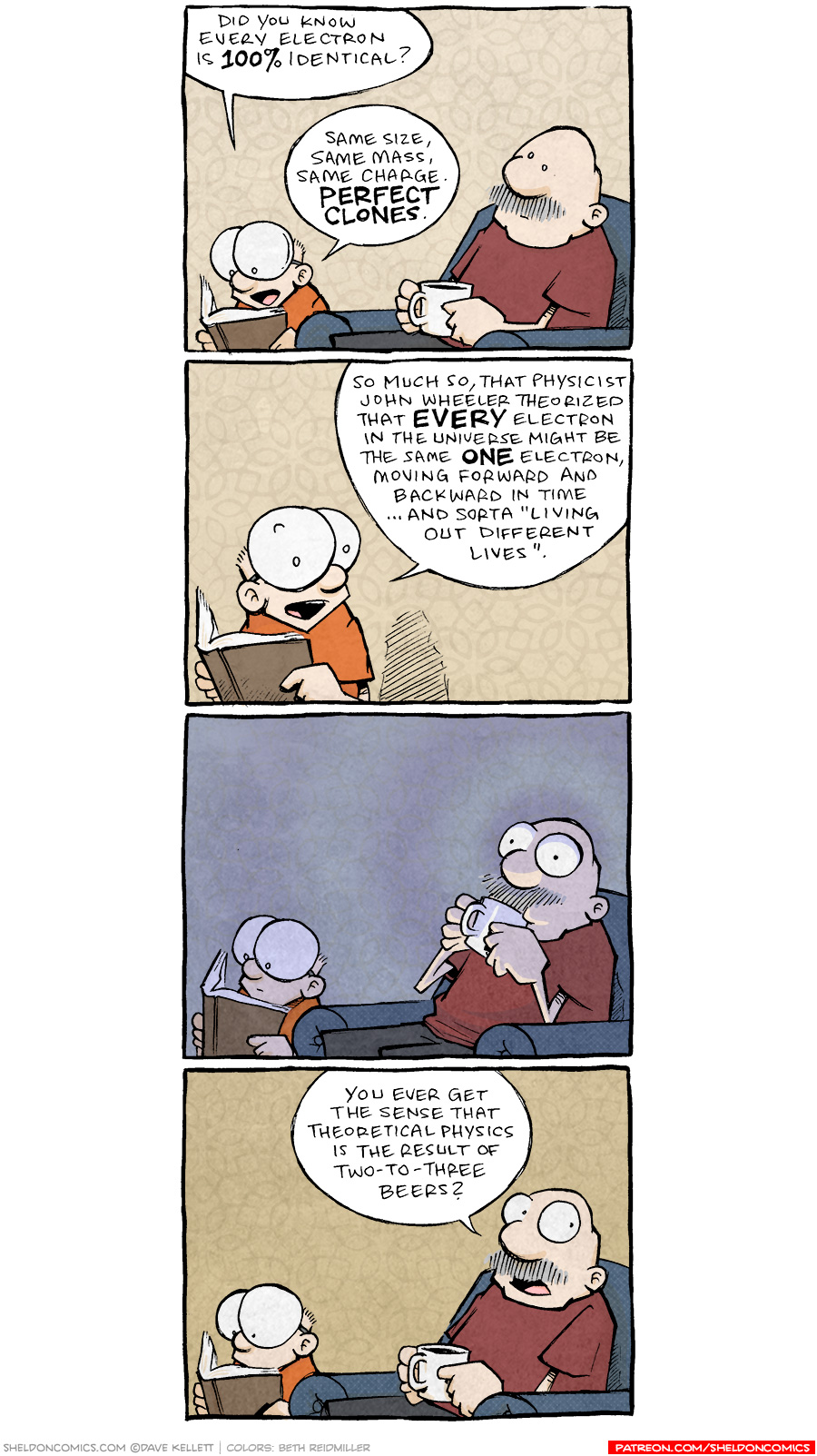 Electrons - Sheldon® Comic Strip