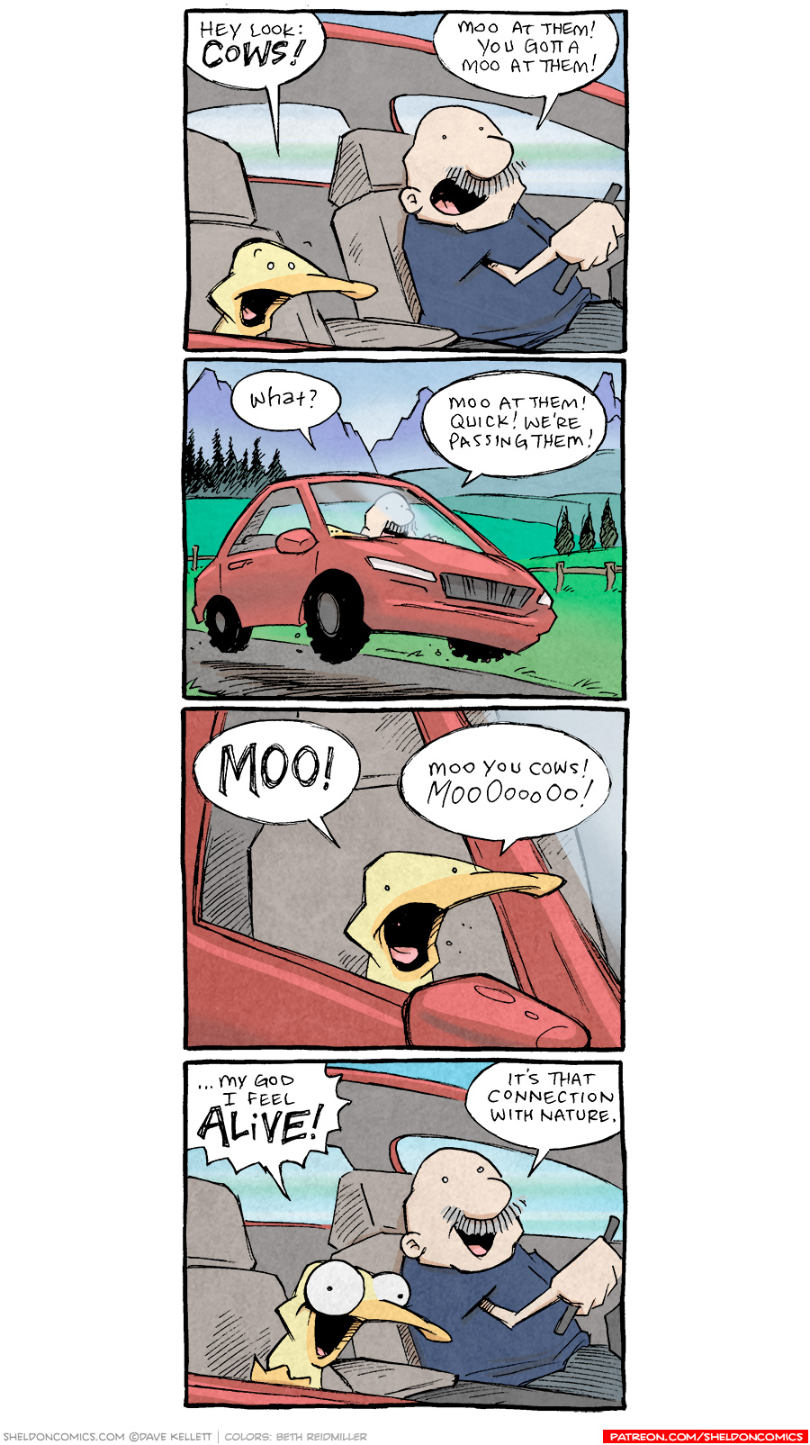 Hey Cow! - Sheldon® Comic Strip