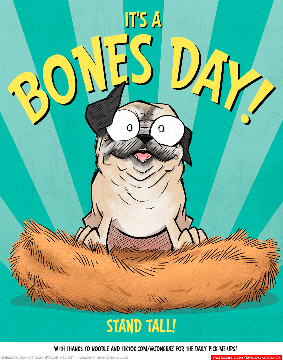 It's a Bones Day! - Sheldon® Comic Strip