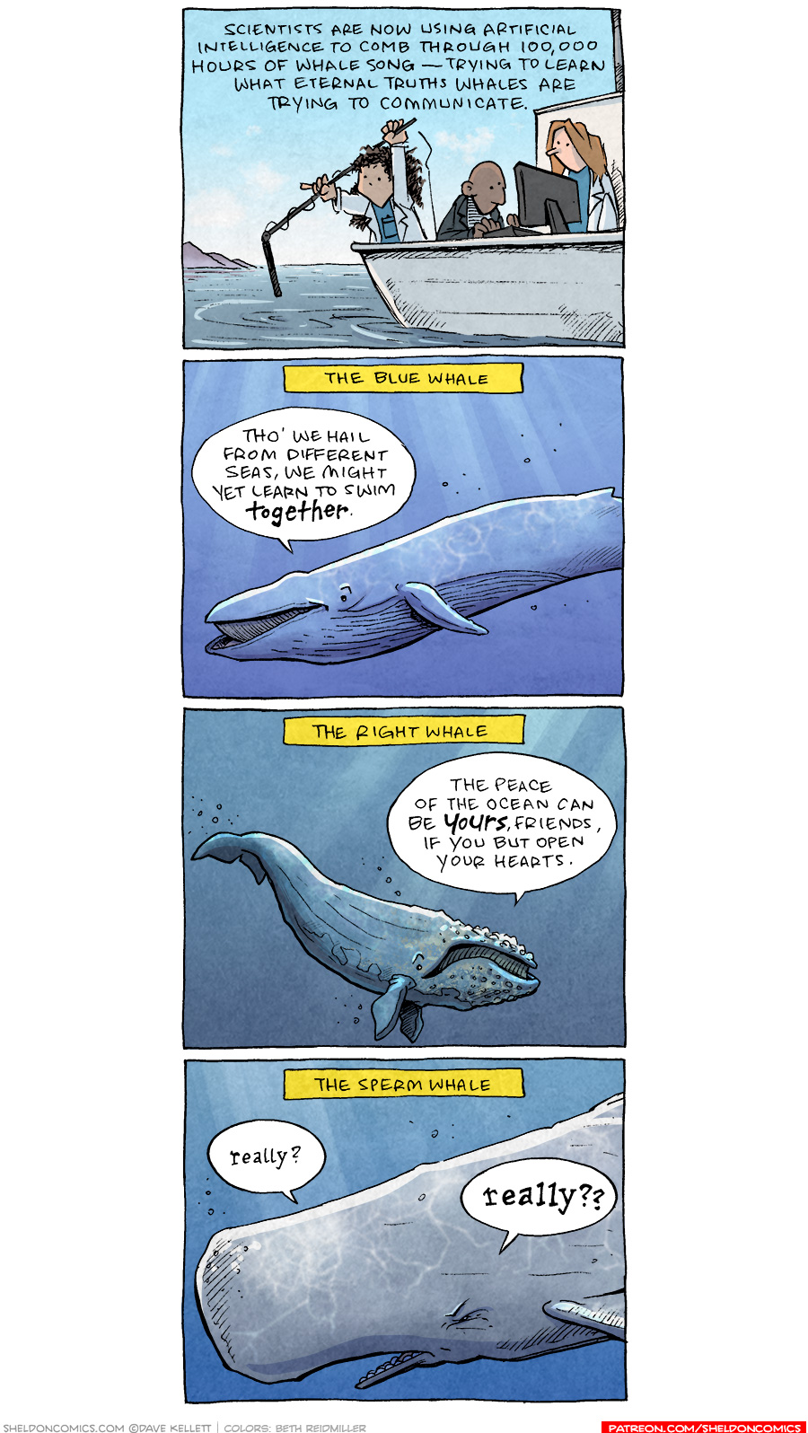 Whales - Sheldon® Comic Strip