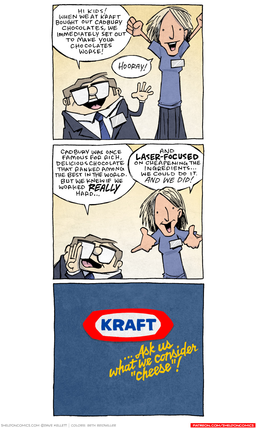 Kraft gets crafy - Sheldon® Comic Strip