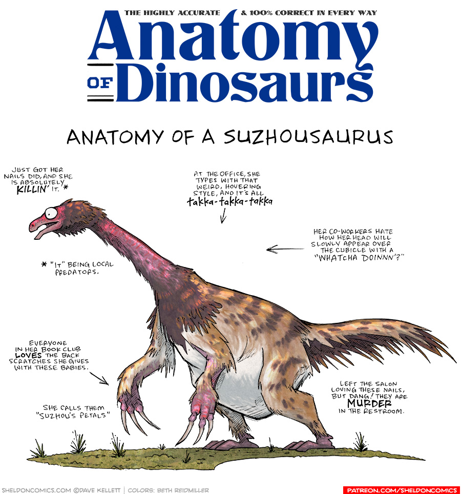 Anatomy of a Suzhousaurus - Sheldon® Comic Strip
