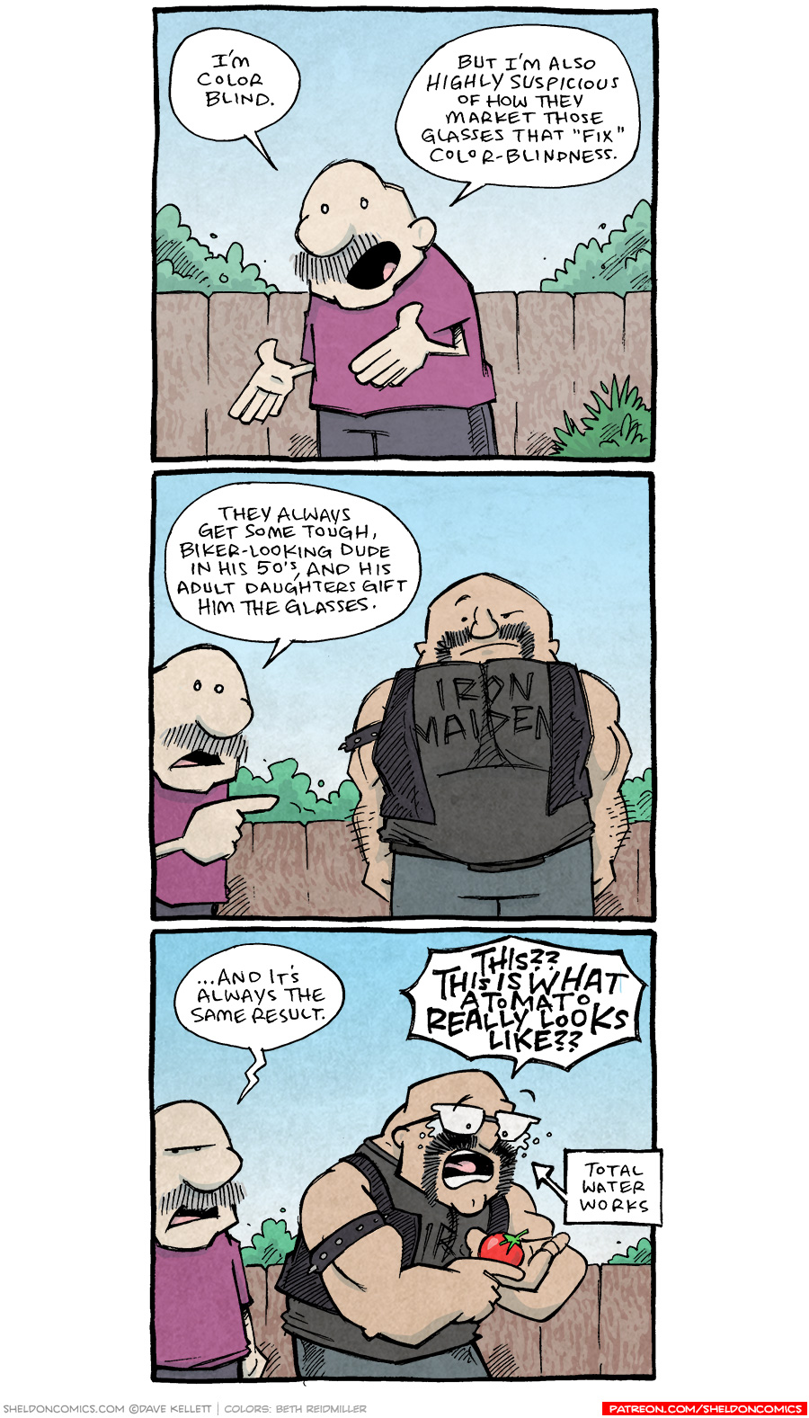 Color Blind - Sheldon® Comic Strip