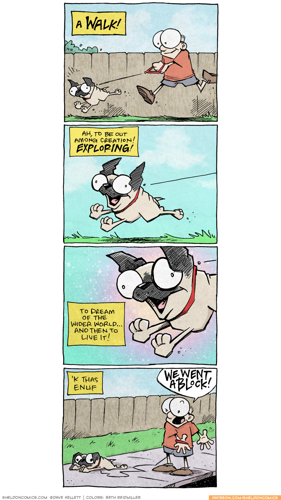 A Walk! - Sheldon® Comic Strip