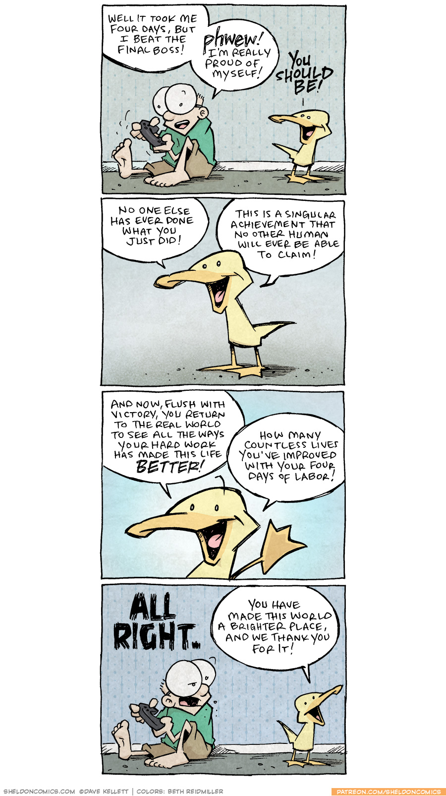 The Final Boss - Sheldon® Comic Strip