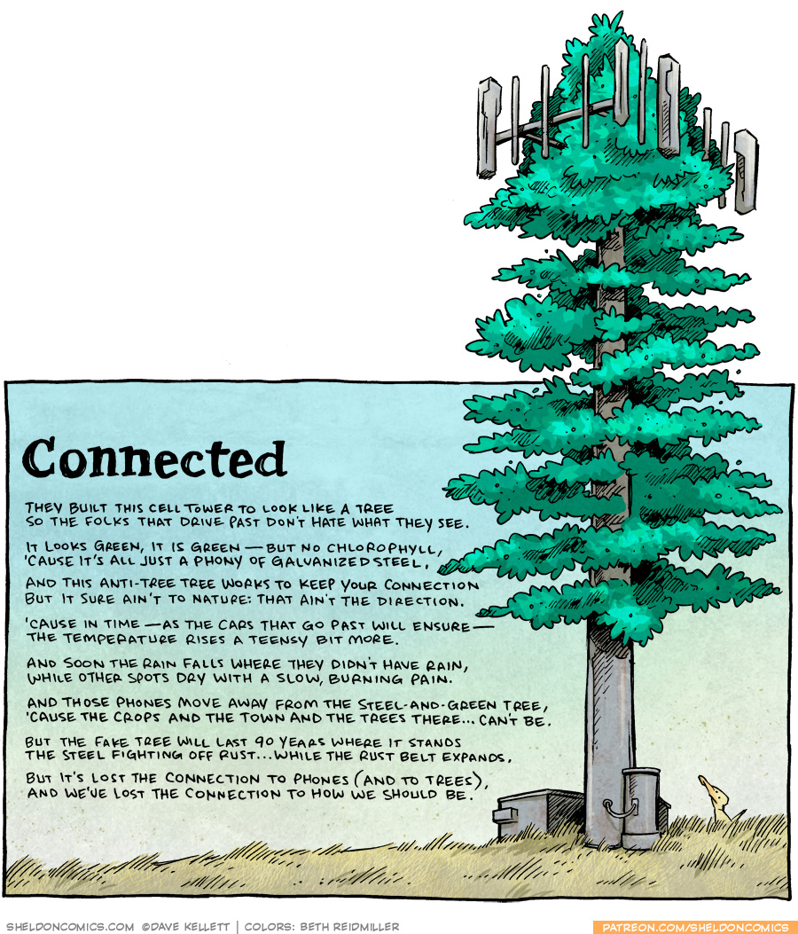 Connected. - Sheldon® Comic Strip