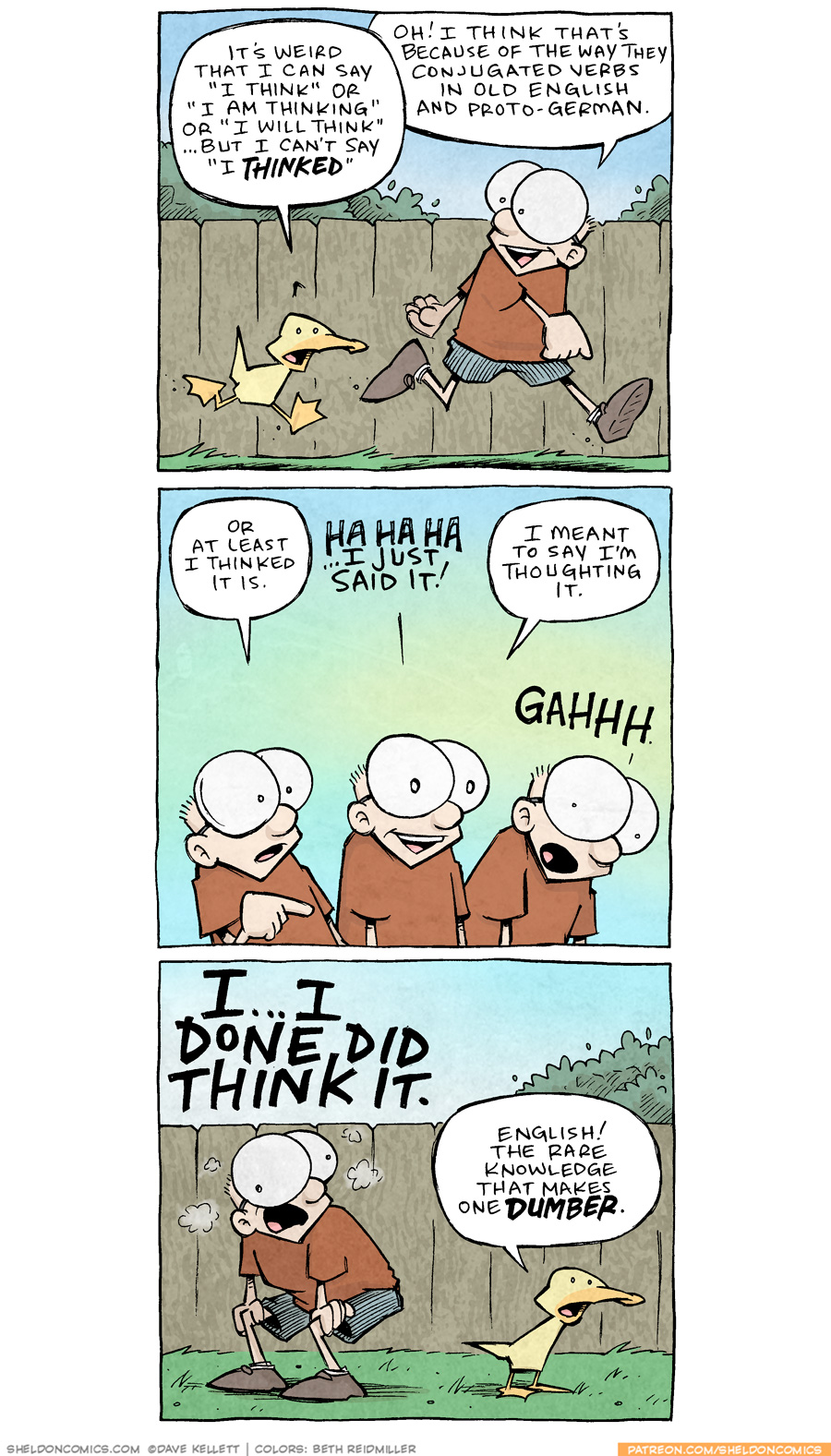 Think Thinking Thinked - Sheldon® Comic Strip