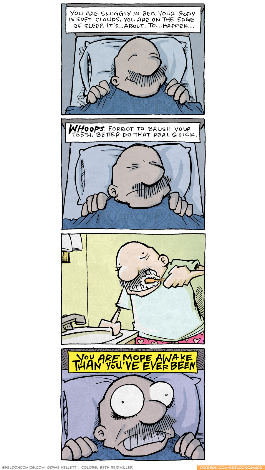 Edge of Sleep - Sheldon® Comic Strip