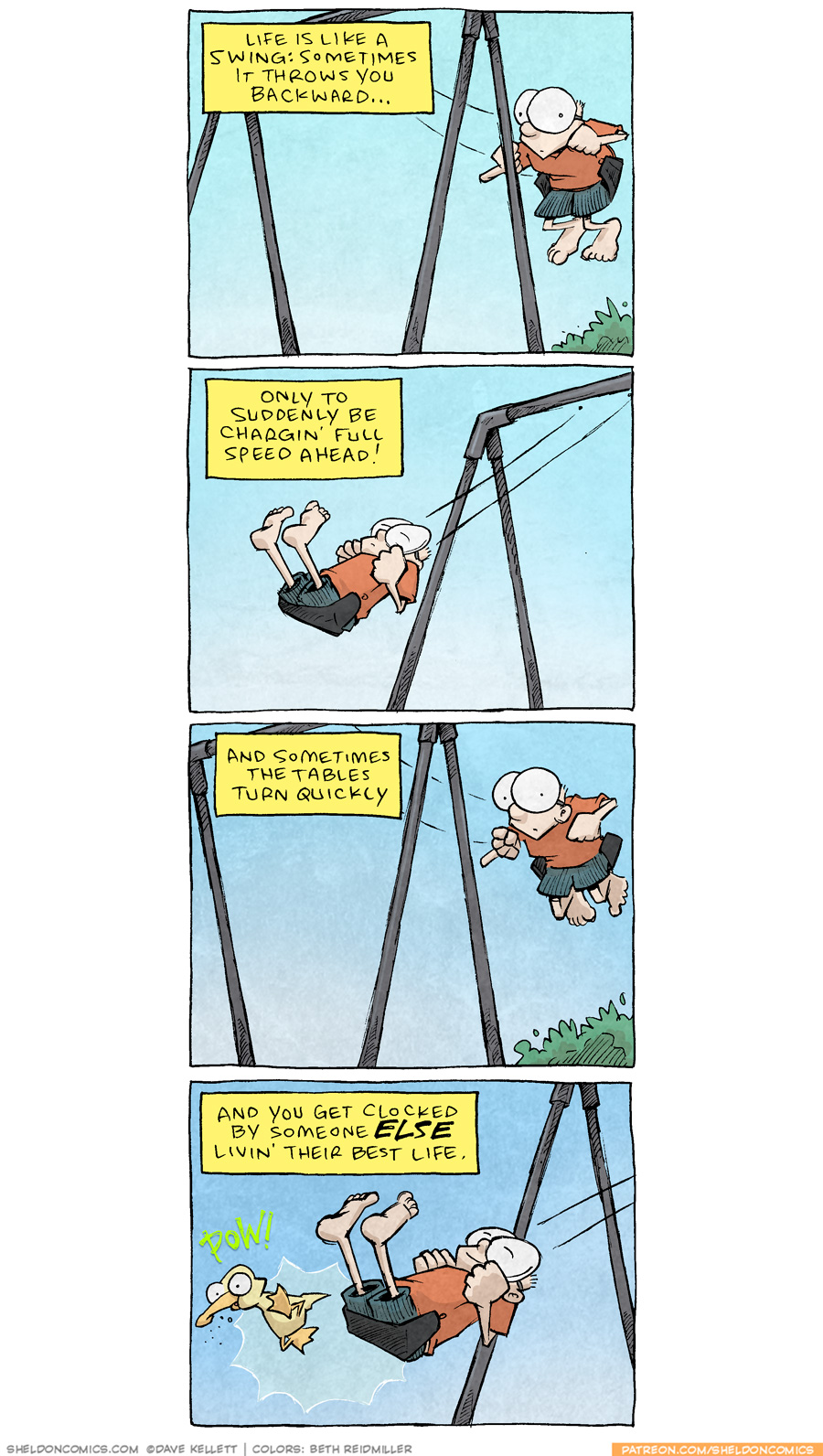 Swings! - Sheldon® Comic Strip