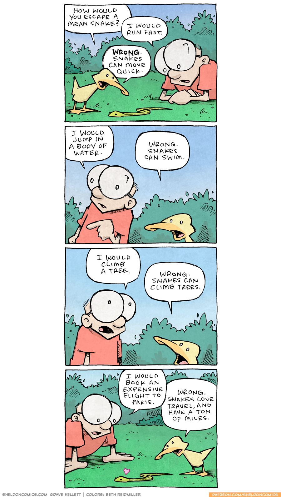Mean Snakes - Sheldon® Comic Strip