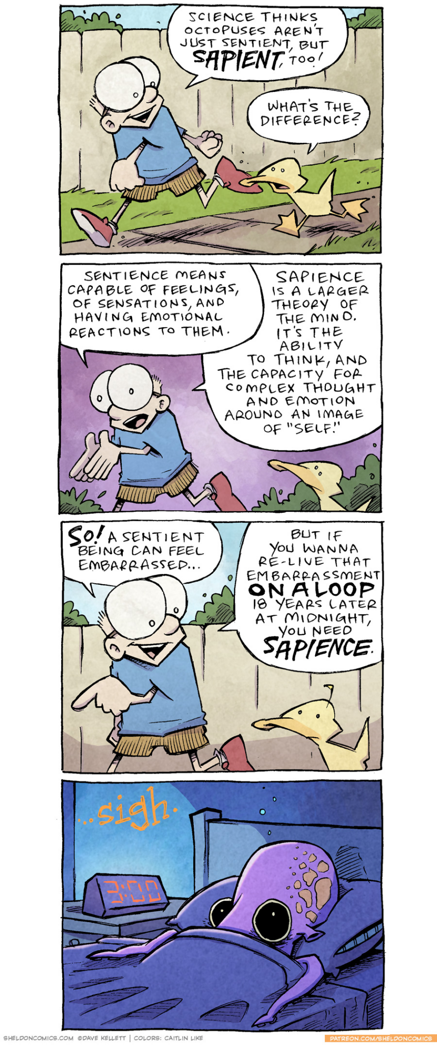 The Perfect Nighttime Companion! - Sheldon® Comic Strip